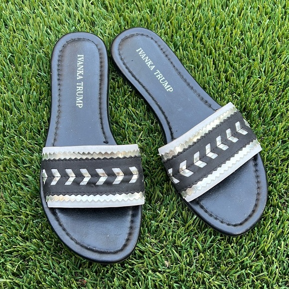 Ivanka Trump | Shoes | Ivanka Trump Flat Slide Sandals | Poshmark